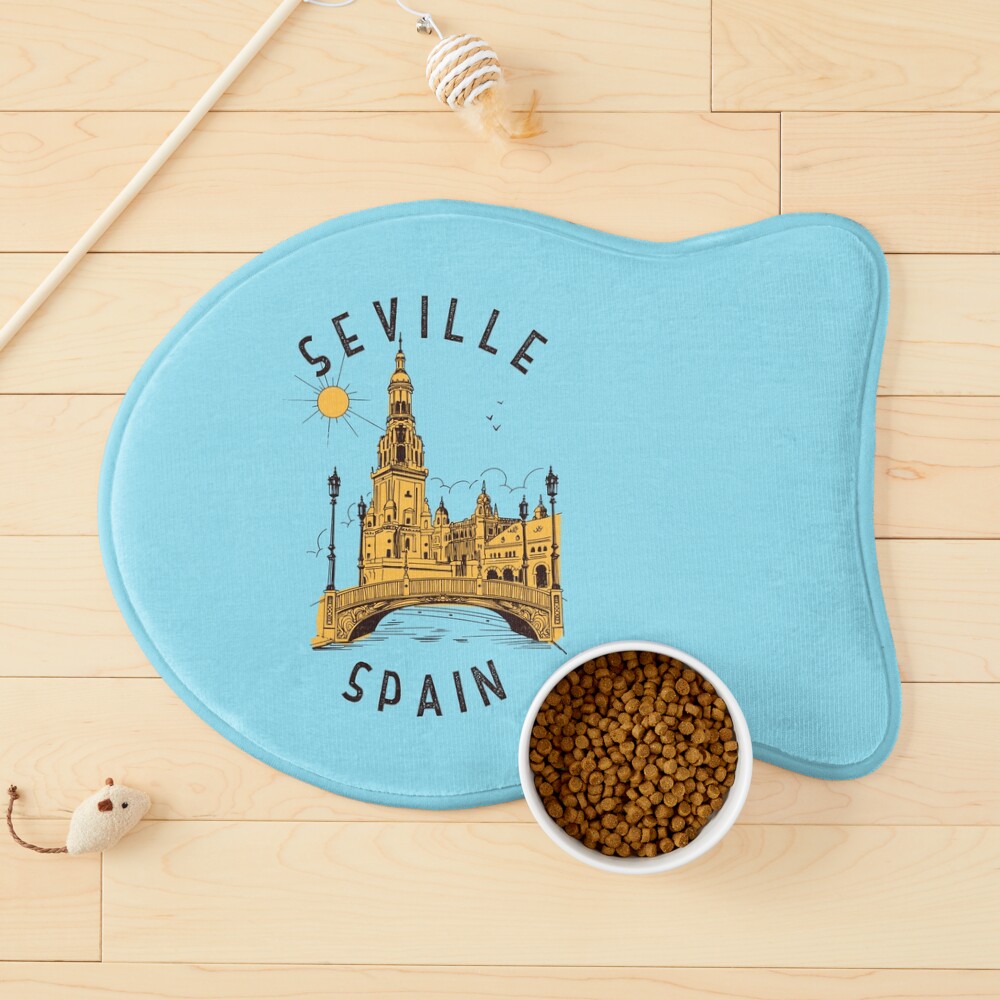 "Seville Spain Plaza de España Distressed Circle" Sticker for Sale by ...