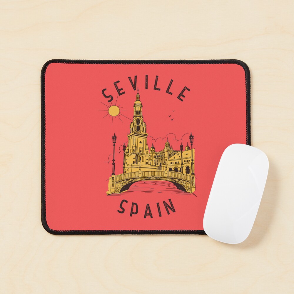"Seville Spain Plaza de España Distressed Circle" Sticker for Sale by ...