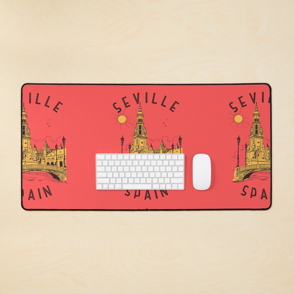 "Seville Spain Plaza de España Distressed Circle" Sticker for Sale by ...