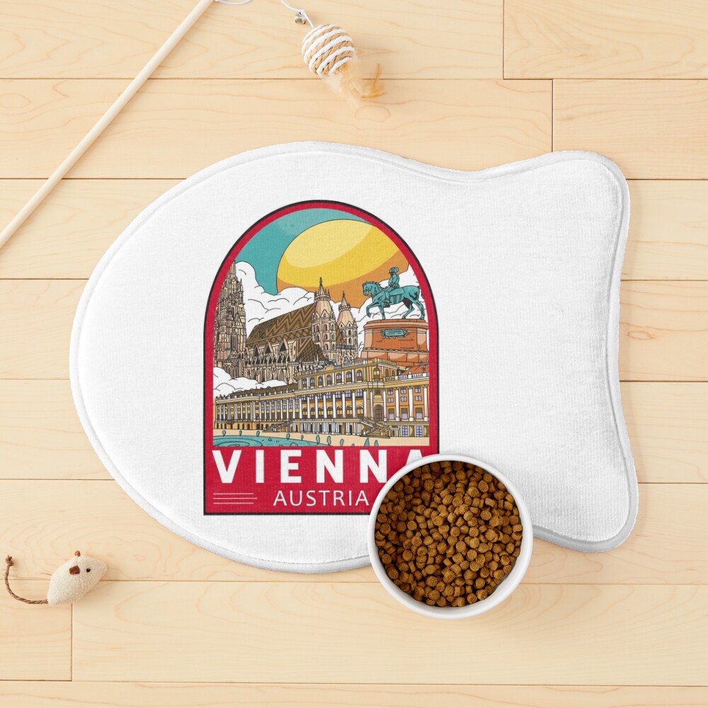 "Vienna Austria Travel Retro Emblem" Sticker for Sale by KrisSidDesigns ...