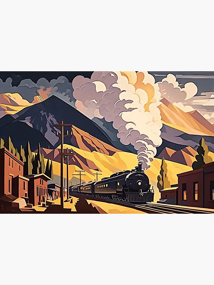 "Downtown Durango Colorado Painting" Sticker for Sale by RRWD | Redbubble