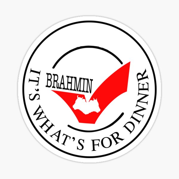 "brahmin" Sticker by moonmorph | Redbubble