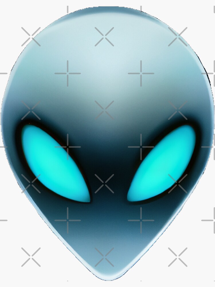 "Alien Face" Sticker for Sale by Hypernoova | Redbubble
