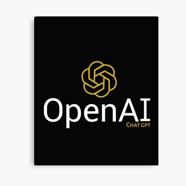 "OpenAI, chat gpt,chatgpt" Canvas Print for Sale by Okaya25 | Redbubble