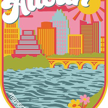 "Austin Badge" Sticker for Sale by katieincolor | Redbubble