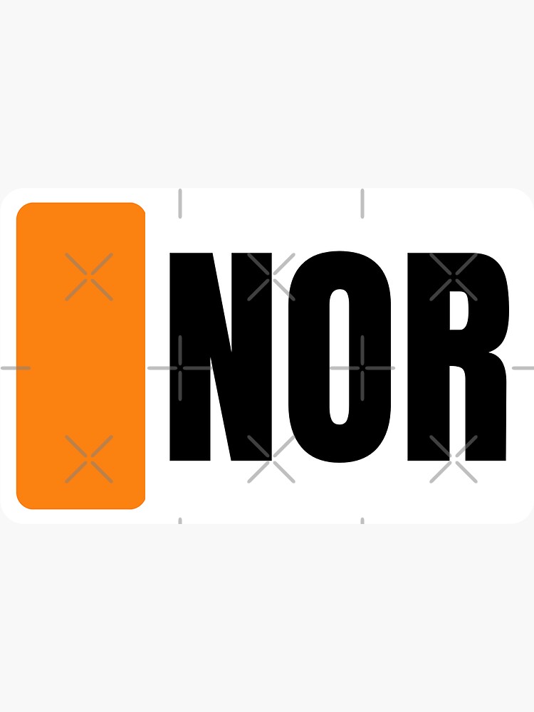 "Lando Norris - Formula 1 (Name tag)" Sticker by RacingJourney | Redbubble