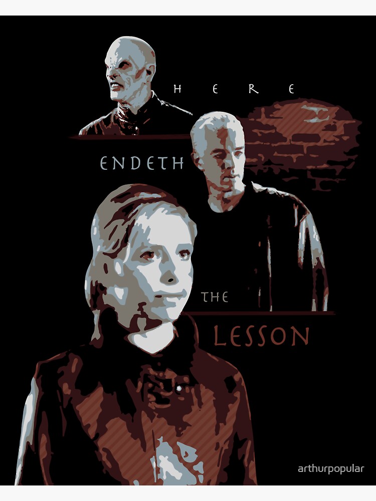 "Here Endeth the Lesson" Sticker for Sale by arthurpopular | Redbubble