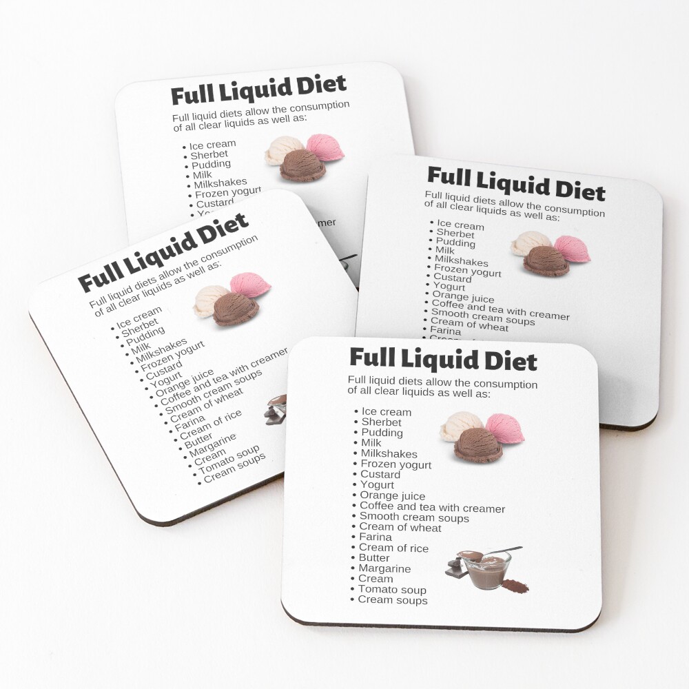 "Full Liquid Diet Infographic" Poster for Sale by Caregiverology ...