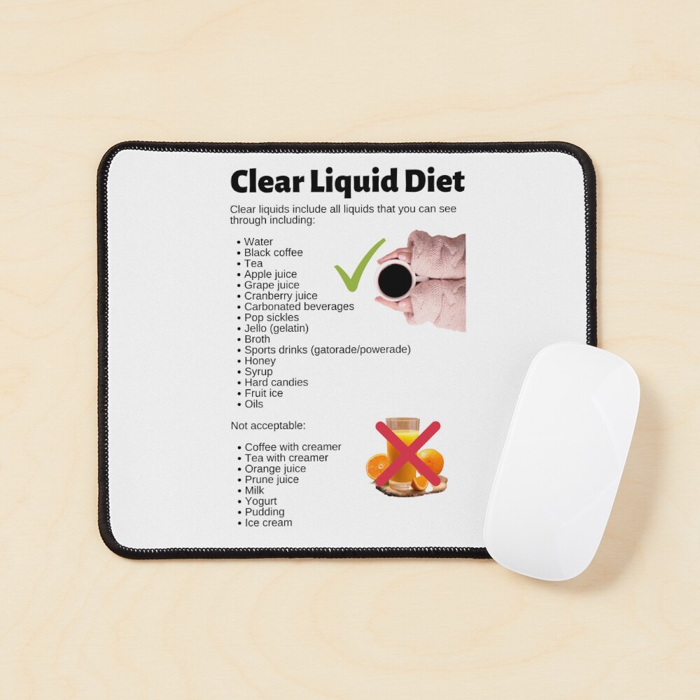 "Clear Liquid Diet Infographic" Poster for Sale by Caregiverology ...