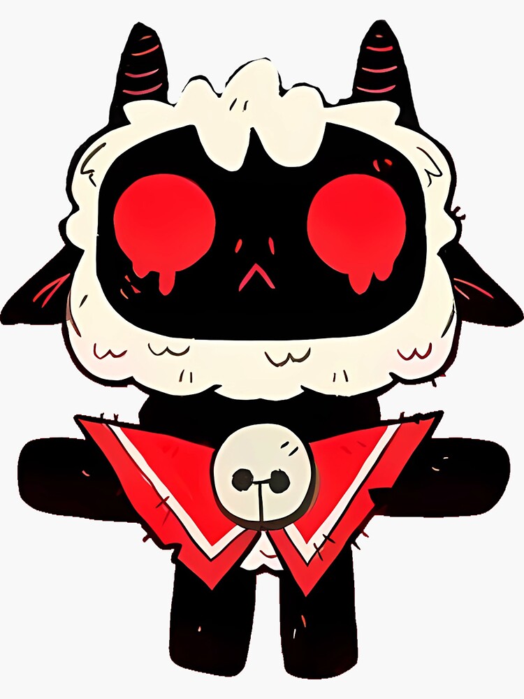 "funny Cult Of The Lamb" Sticker for Sale by safesadi | Redbubble