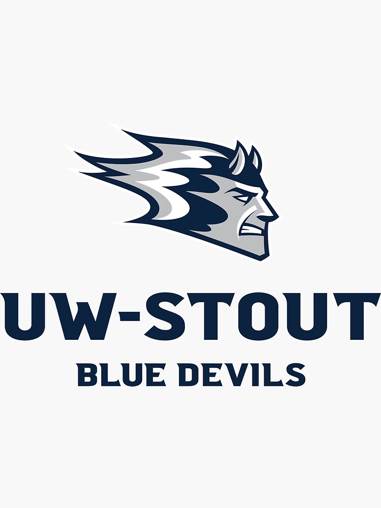 "UW-Stout" Sticker for Sale by chig-bungus | Redbubble