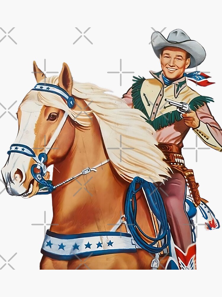"Roy Rogers Trigger" Sticker for Sale by holidays4you | Redbubble