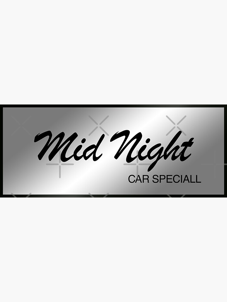 "Mid Night Car Speciall" Sticker for Sale by GuilleAlfonsin | Redbubble