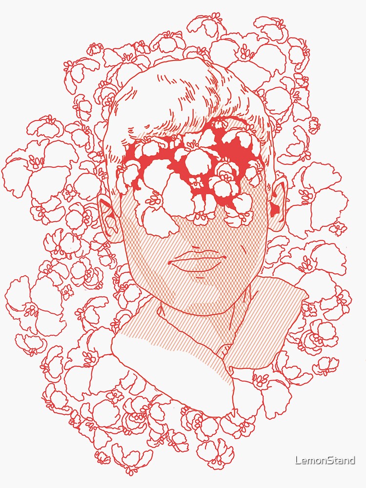 "Flower Boy" Sticker by LemonStand | Redbubble