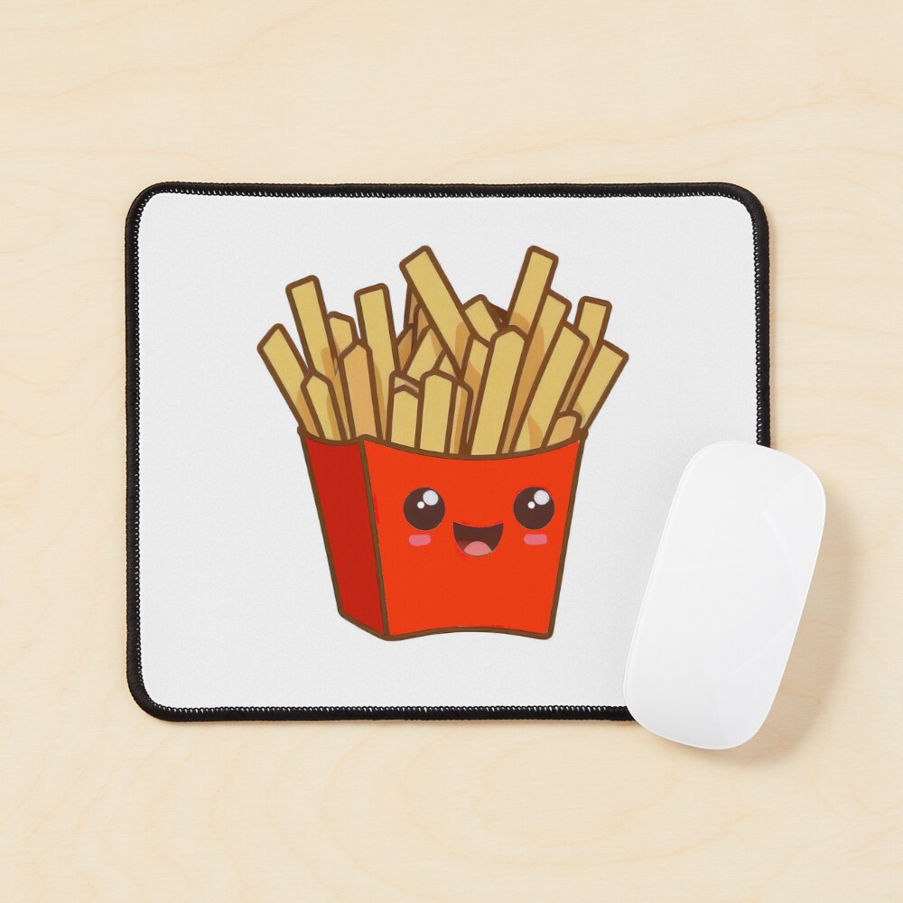 "French Fries Kawaii Chibi Cute Hot ChipsTakeout Food Hand Drawn ...