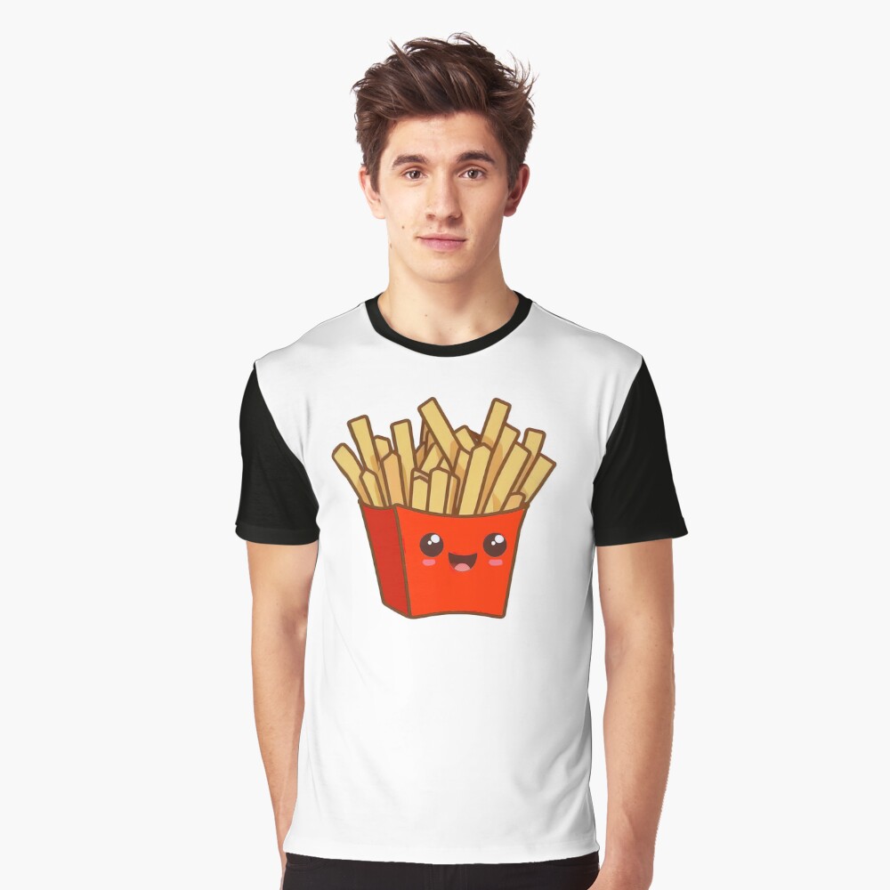 "French Fries Kawaii Chibi Cute Hot ChipsTakeout Food Hand Drawn ...