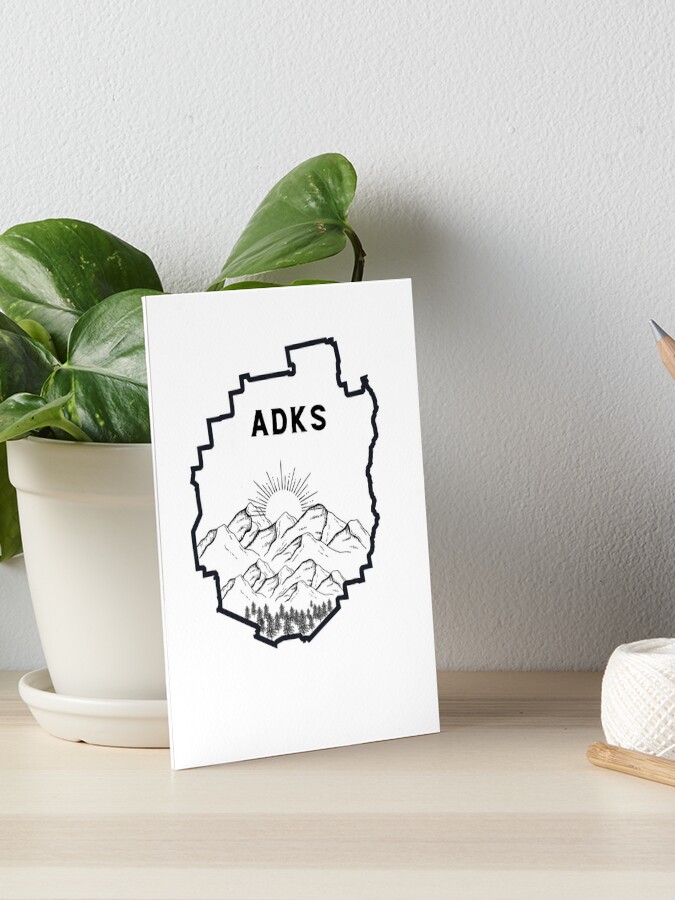 "Adirondack park outline " Art Board Print for Sale by gwilsonupstate ...