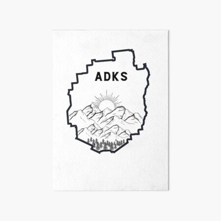 "Adirondack park outline " Art Board Print for Sale by gwilsonupstate ...