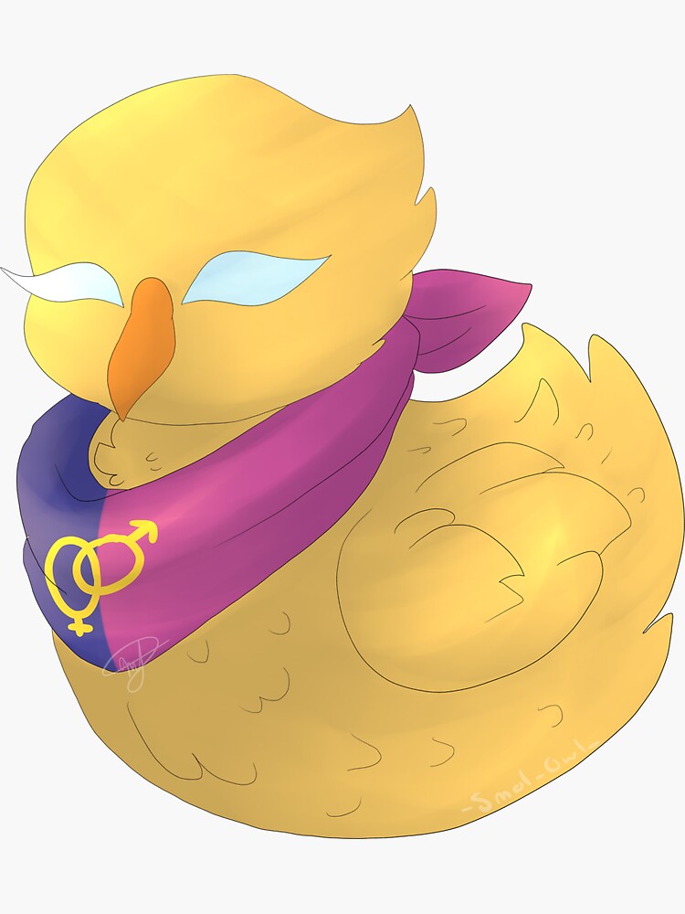 "Pride duck straight" Sticker for Sale by SilverDracone | Redbubble