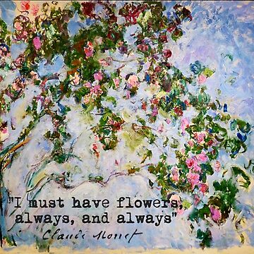 "Claude Monet's Heartwarming Final Painting - "The Roses" " Art Board ...