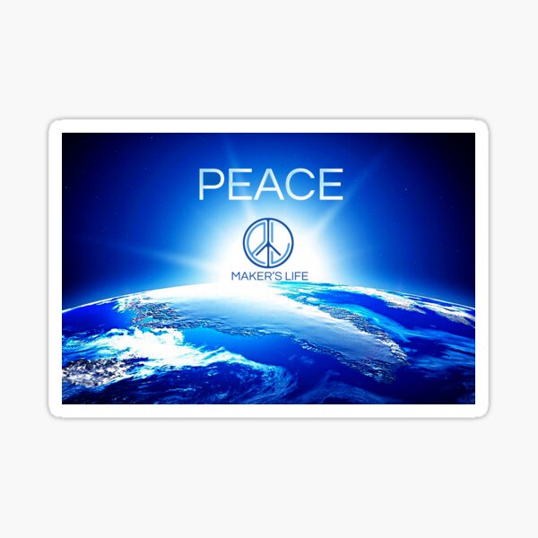 "Peace On Earth - Peace Sign" Sticker for Sale by PeacemakersLife ...