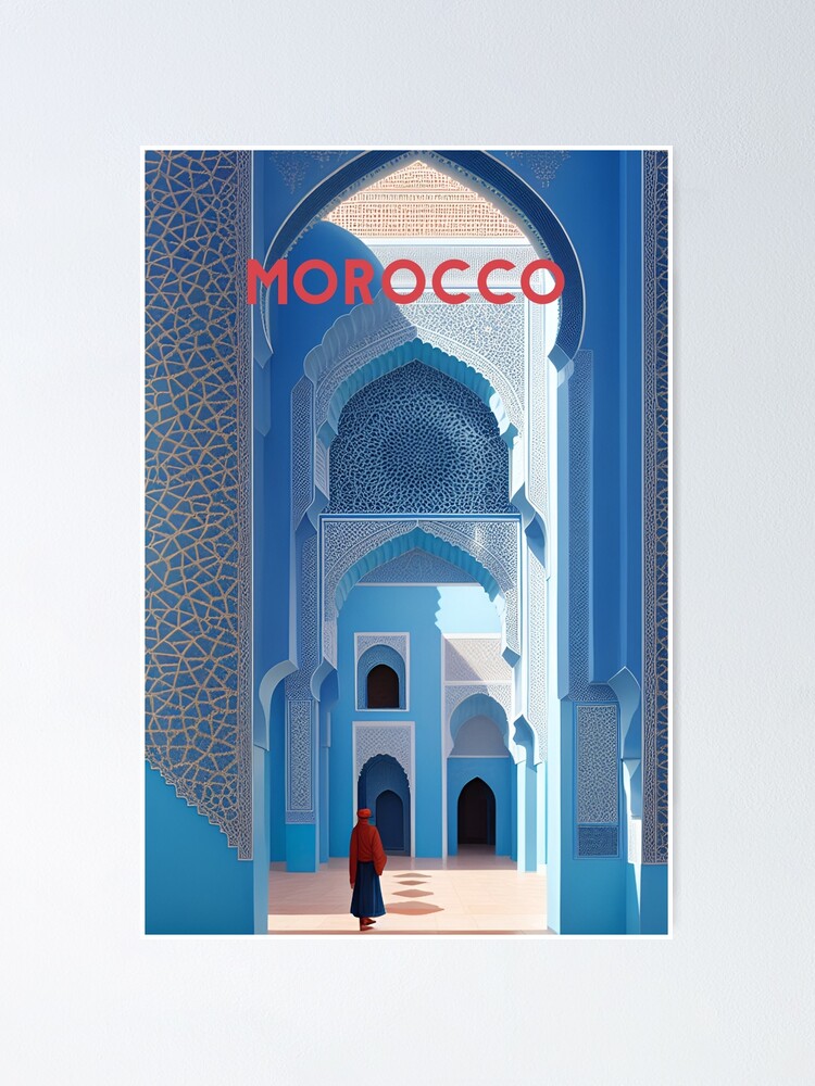 "Morocco marrakech travel poster " Poster for Sale by Arctic frame ...