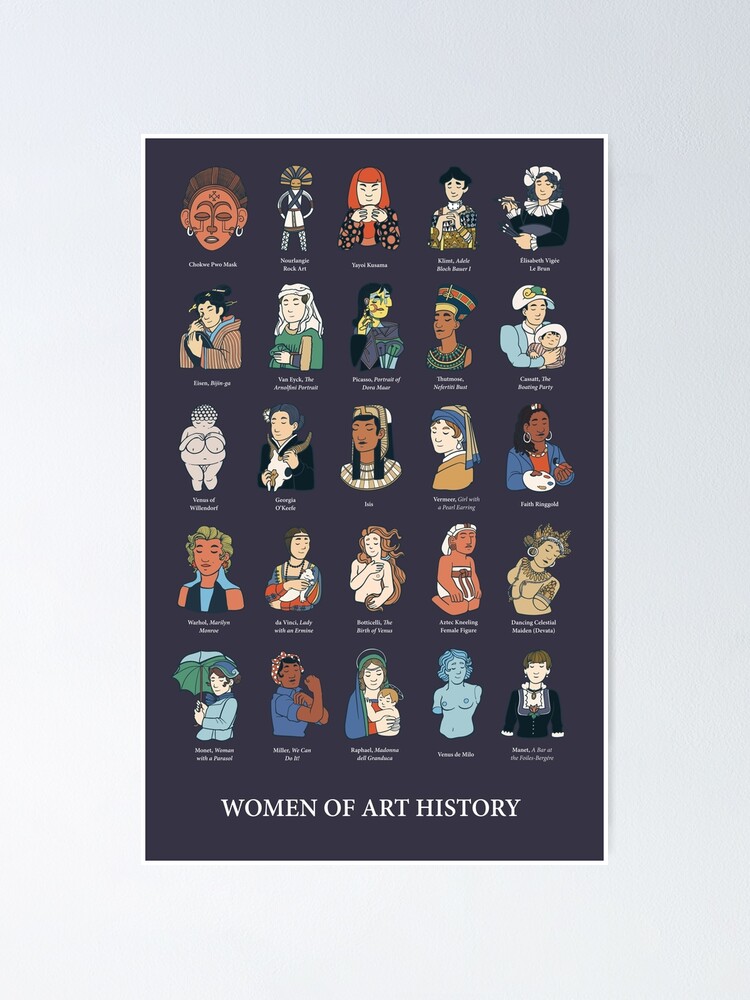 "Women of Art History" Poster for Sale by softbiology | Redbubble