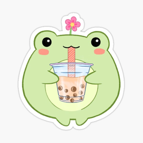 "cute frog" Sticker by artbysarana | Redbubble