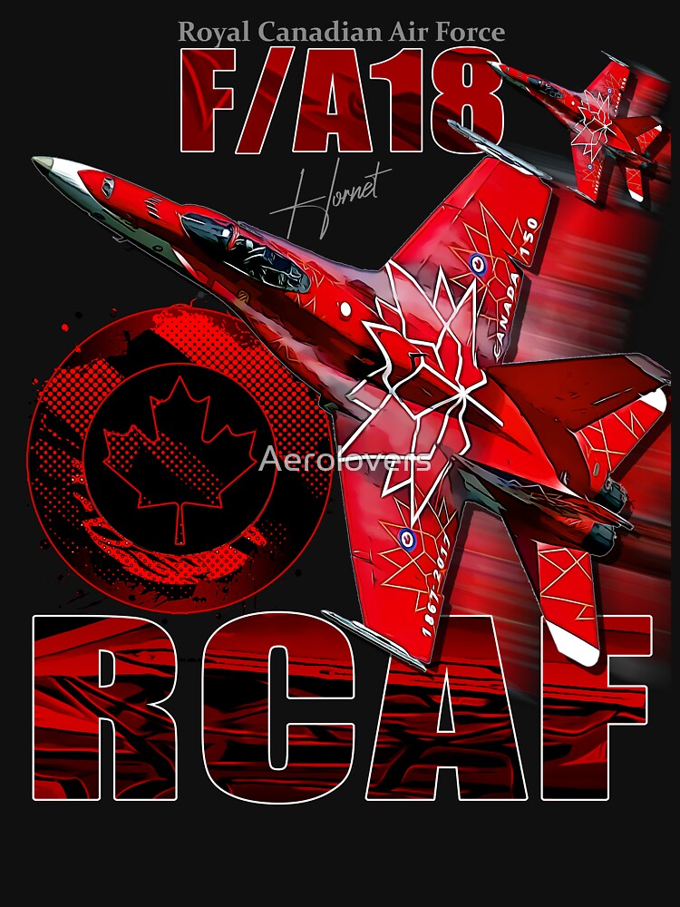 "RCAF F18 Hornet Fighterjet" Essential T-Shirt for Sale by Aerolovers ...