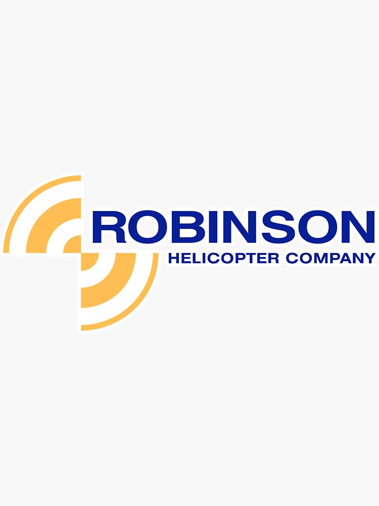 "ROBINSON HELICOPTERS" Sticker by Aspretto | Redbubble