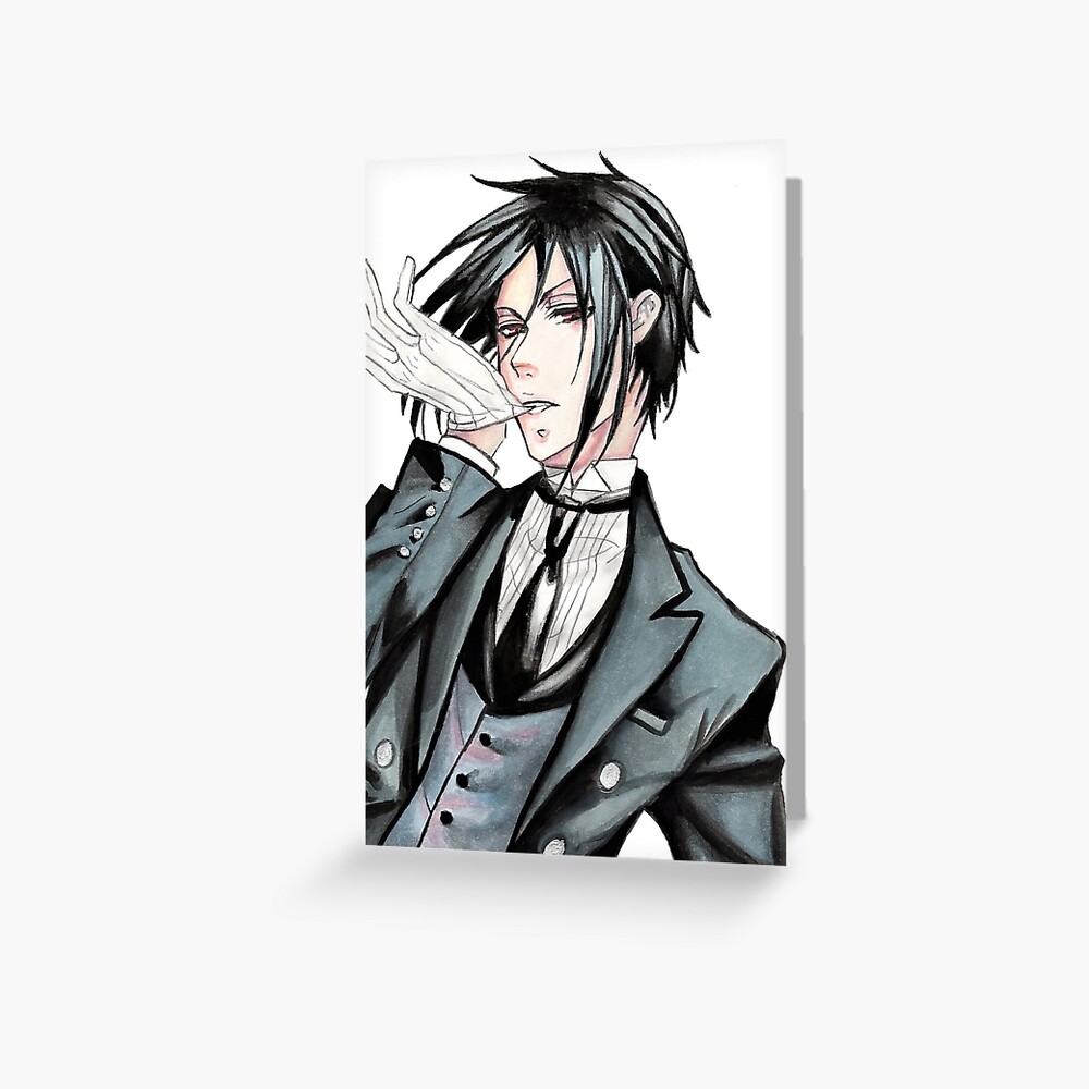 "Sebastian (Black Butler)" Greeting Card for Sale by XartdreamerX ...