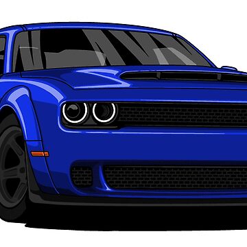 "Challenger Blue" Sticker for Sale by Jalcalart | Redbubble