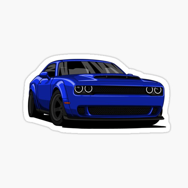"Challenger Blue" Sticker for Sale by Jalcalart | Redbubble