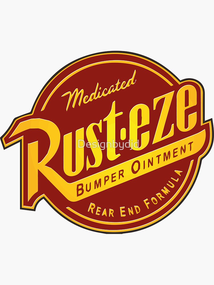 "Rust-eze Logo Solid " Sticker for Sale by Designbydjd | Redbubble