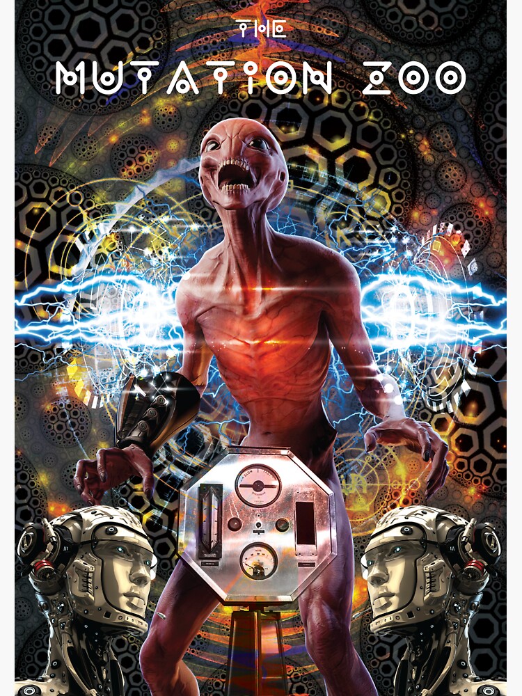 "Visit The Mutation Zoo!" Sticker for Sale by SpaceRockShock | Redbubble