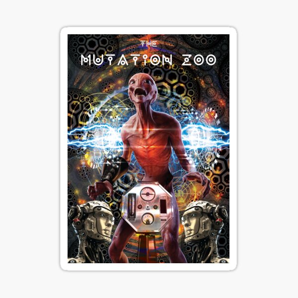 "Visit The Mutation Zoo!" Sticker for Sale by SpaceRockShock | Redbubble