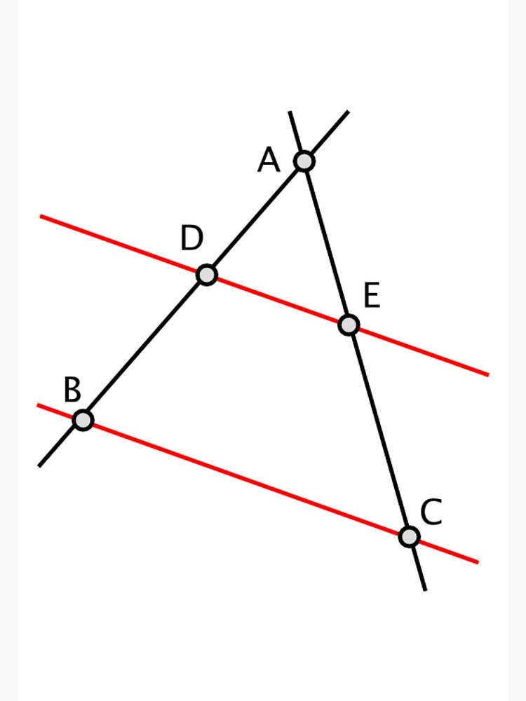 Intercept Theorem aka Thales' Theorems Premium Matte Vertical Poster ...