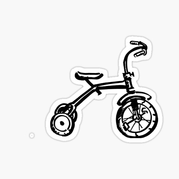 "Retro Tricycle" Sticker for Sale by felipe barona ceballos | Redbubble