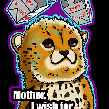 "Mother, I wish for crab rangoon! (version 2!)" Sticker for Sale by ...