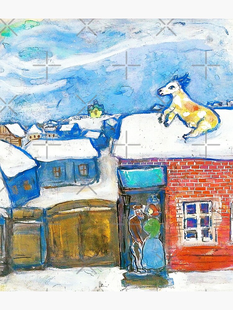 Marc Chagall A Village In Winter 1961 Backpack