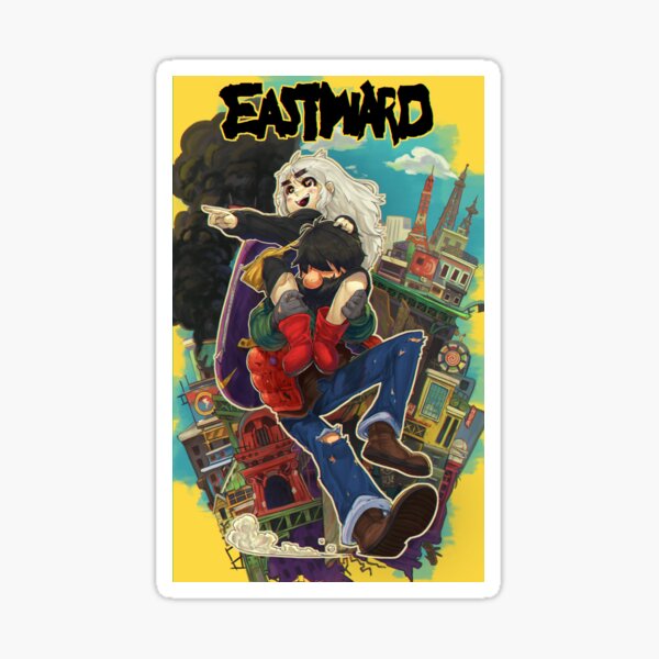 "Eastward (Sam and John Fan Art)" Sticker for Sale by SlimeDoesArts ...