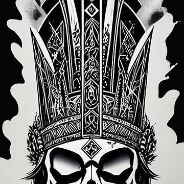 "KingSkully!" Sticker for Sale by trussed72 | Redbubble