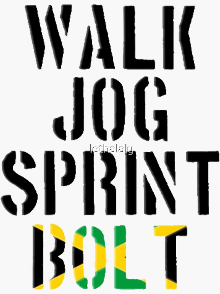 "Usain Bolt" Sticker for Sale by lethalaly | Redbubble