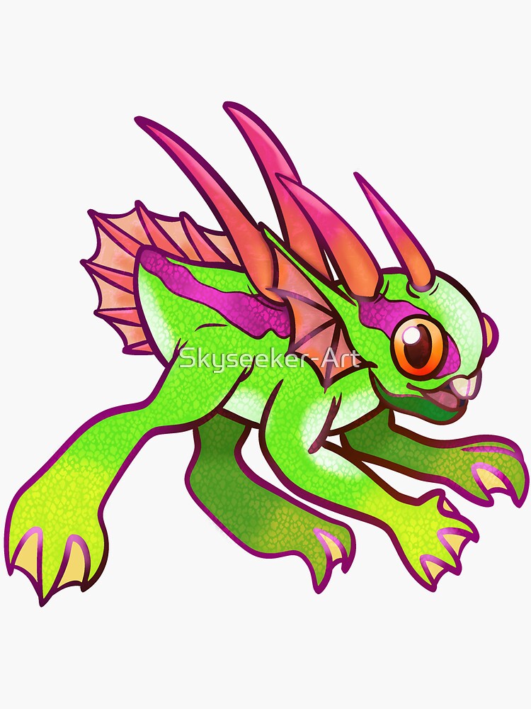 "Baby Murloc (Green)" Sticker for Sale by Skyseeker-Art | Redbubble