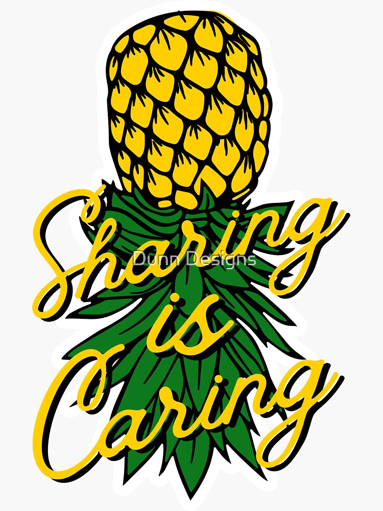 "Upside down pineapple swinger sticker" Sticker for Sale by ...