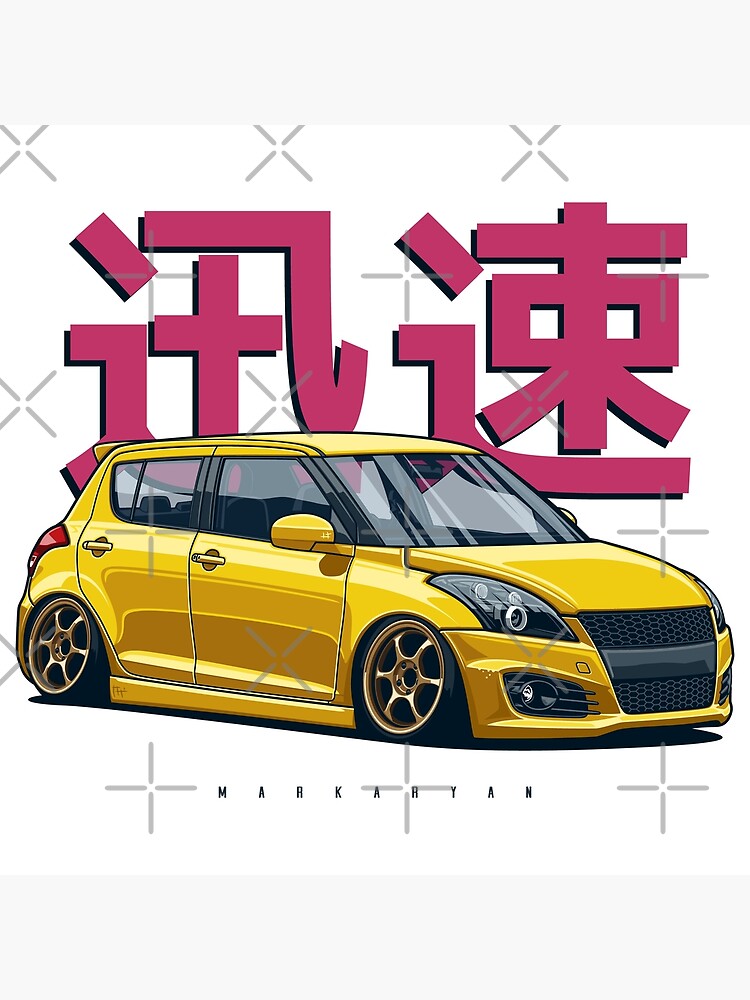 "JDM cars. Swift" Poster for Sale by OlegMarkaryan | Redbubble