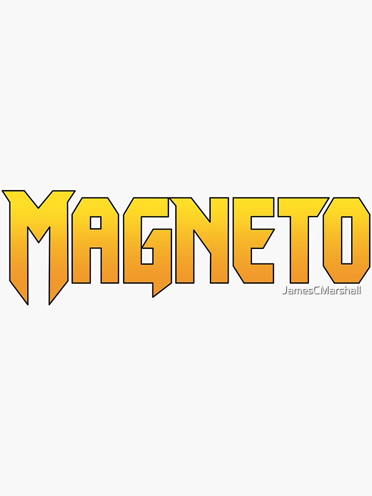 "Magneto Logo" Sticker for Sale by JamesCMarshall | Redbubble