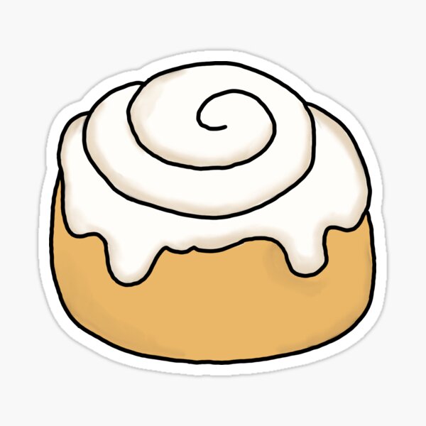 "cinnamon roll" Sticker for Sale by Sofiv10 | Redbubble