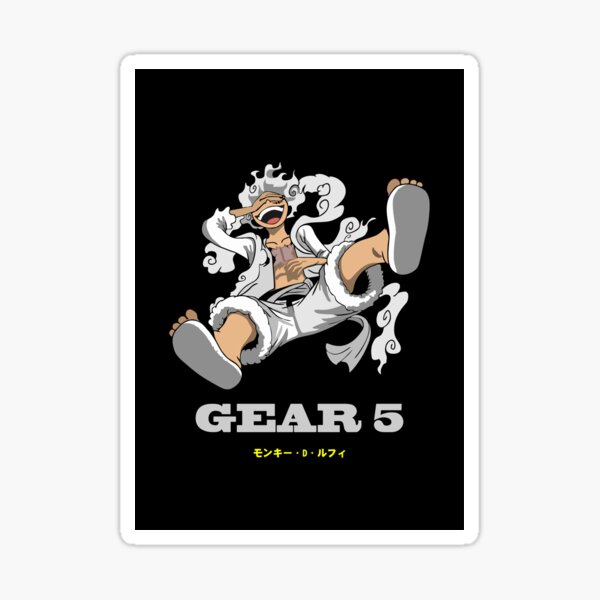 "monkey d luffy gear 5" Sticker for Sale by elronhuga | Redbubble