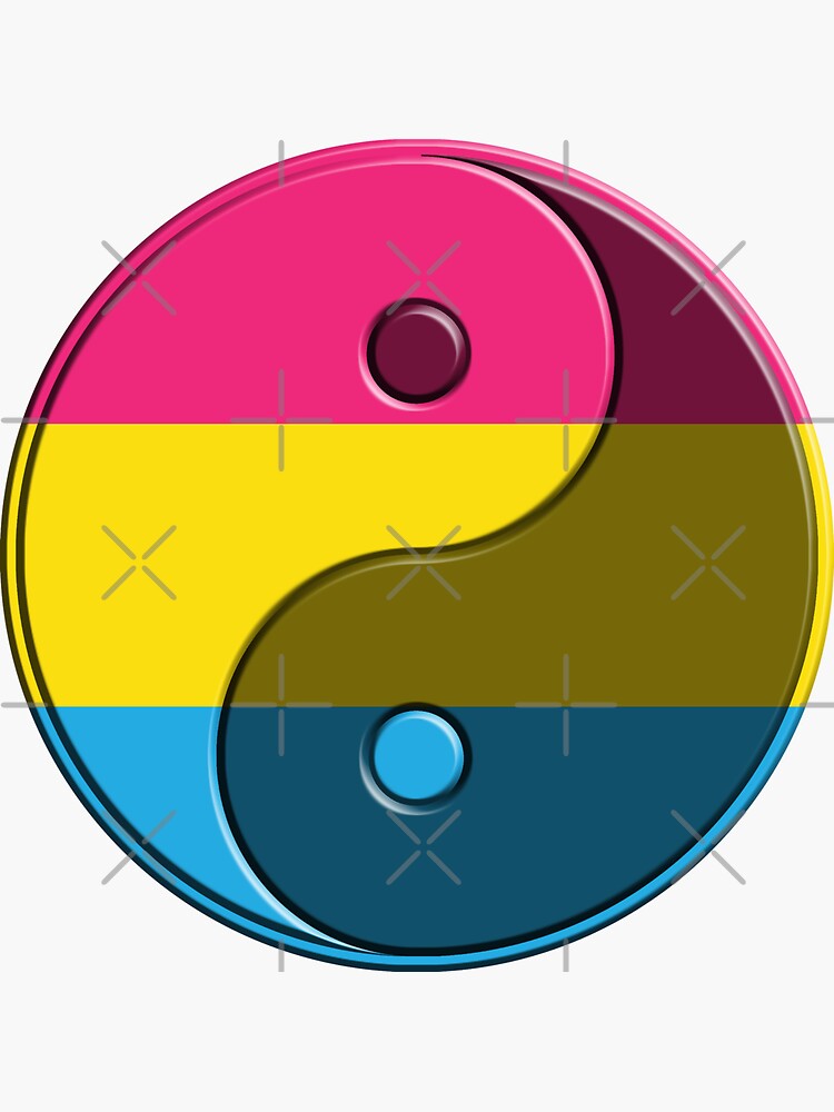 "PAN Pride Flag Yin Yang" Sticker for Sale by TheirChoice | Redbubble